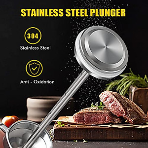 Ofargo Meat Injector, Meat Injectors for Smoking with 3 Marinade Injector Needles; Injector Marinades for Meats, Turkey, Brisket; 2-oz