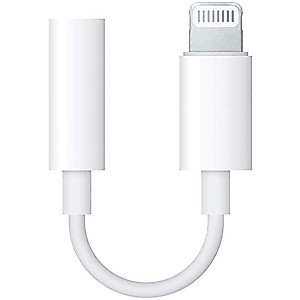 Apple EarPods in-Ear Earbuds with Mic and Remote Earbud Headphones White with Lightning to 3.5 mm Headphone Jack Adapter (Renewed)