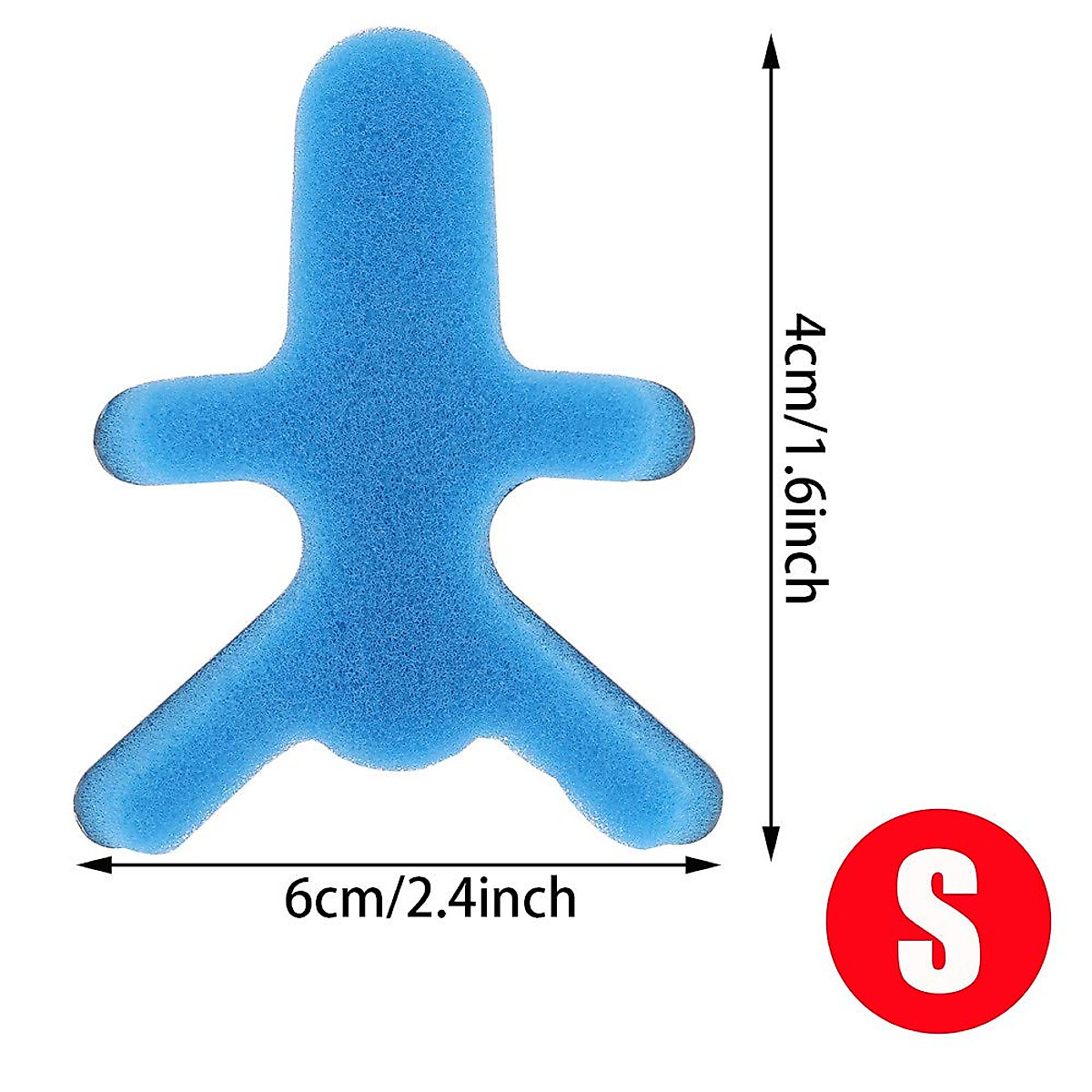 Zyyini Finger Splint, 3 Sizes Aluminium Toad Finger Support Splint Finger Injury Ligament Pain Support Recovery Injury Malleable Finger Splint(S)