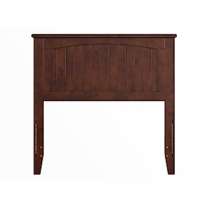 AFI Nantucket Twin Solid Wood Panel Headboard in Walnut