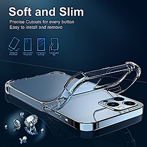 Migeec for iPhone 13 Pro Max Clear Case Shockproof Phone Cover Protective Phone Case for iPhone 13 Pro Max, 6.7 inch