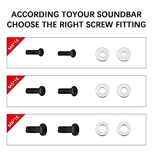 Adjustable Universal Soundbar Mount for Most Sound bar - for Samsung, Vizio, Bose, Roku, JBL, LG, Sony, Onn, Polk, Sonos,TCL, Yamaha Nakamichi, Soundbar Mounts Mounting Bracket