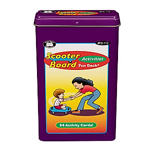 Super Duper Publications | Scooter Board Activities Fun Deck | Occupational Therapy Flash Cards | Educational Learning Materials for Children