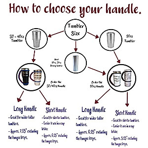 Creating Unique Designs Handmade Elastic Tumbler Handles 20 30 32 40 oz (Handle Only) (Detroit Football Sports Team)