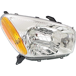 Evan Fischer Headlight Set Compatible with 2001-2003 Toyota RAV4 Left Driver and Right Passenger Side Halogen With bulb(s)