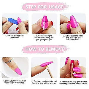 Halloween Press on Nails Short Almond Pink False Nails, Gel Acrylic Fake Nails with Glue, Salon Effect Natural Fit Reusable Glue on Nails Set 14Size 28Pcs, Halloween Design