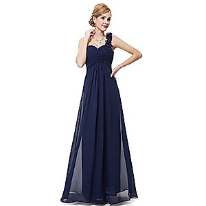 Ever-Pretty Womens Floor Length Sweetheart Neckline Formal Bridesmaids Dress 12 US Navy Blue