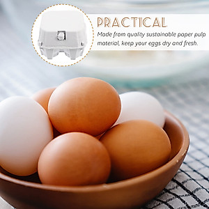 Egg Carton 50pcs Pulp Egg Tray Fridge Containers Empty Egg Cartons Egg Cartons Bulk Egg Box Half Dozen Egg Cartons