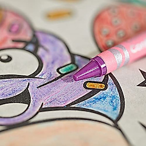 Crayola Confetti Crayons, Multi Color Crayons, Kids Coloring Supplies, 24 Count (Pack of 1)