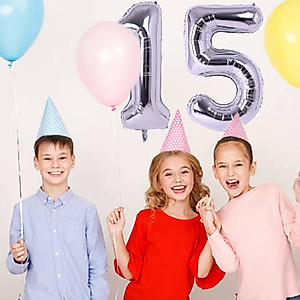 40 Inch Silver 13 Number Balloons Giant Jumbo Huge 13 or 31 Foil Mylar Helium Number Digital Balloons Silver Birthday Mylar Digital Balloons 13th 31st Birthday Anniversary Events Party Decors Supplies