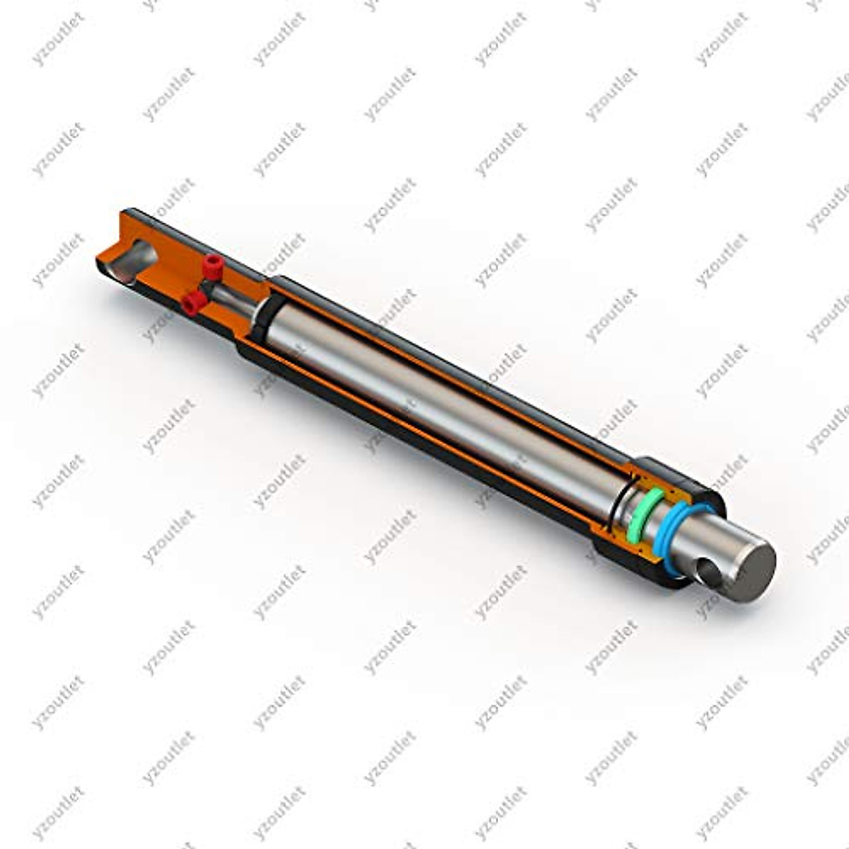 1.5" X 6" Stroke, Replacement Snow Plow Cylinder Fits Western Plow (Brand New)