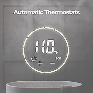 FOGATTI Natural Gas Tankless Water Heater, Indoor 6.3 GPM, 145,000 BTU White Instant Hot Water Heater, InstaGas Comfort 145 Series