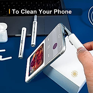 Bluetooth Earbuds Cleaning Pen 3 in 1 Cleaner Kit Earphone Brush, Multi-Function Portable Soft Cleaning Brush Pen Tools for Airpods Pro 1 2 3 Camera Lens Phone in-Ear Headphones Case