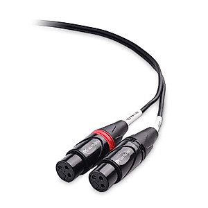 Cable Matters 3.5mm 1/8 Inch TRS to 2 XLR Cable 6 ft, Male to Female Aux to Dual XLR Breakout Cable