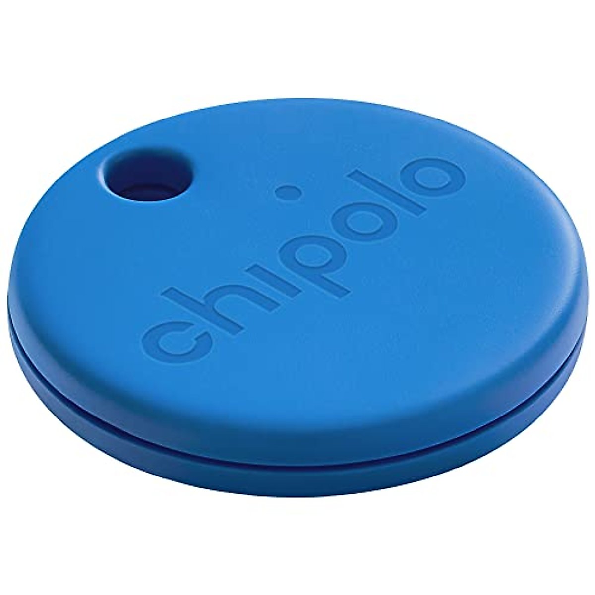 Chipolo ONE (2020) - 1 Pack - Key Finder, Bluetooth Tracker for Keys, Bag, Item Finder. Free Premium Features. iOS and Android Compatible (Blue)