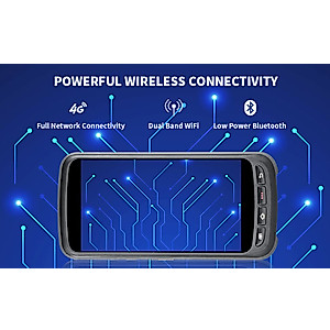 Posunitech Android 11 Barcode Scanner TA08 with Tempered Film IP65 Rugged PDA Data Terminal Mobile Computer with 1D/2D Zebra-SE4710 Reader Wi-Fi 6 Bluetooth 4G 8000mAh Battery for WMS Management