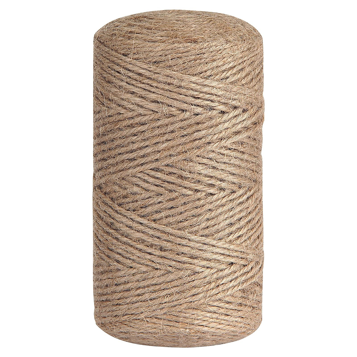 tifanso Natural Jute Twine String - 328 Feet Garden Twine, Twine for Crafts, Hemp Twine Rope, Brown Jute Twine for Gift Wrapping, Gardening, Packing and Wedding Decor