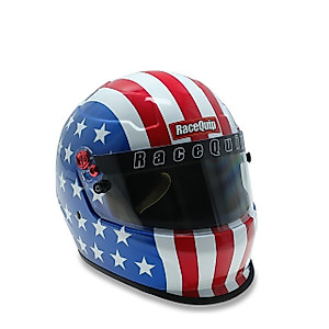 RaceQuip Full Face Helmet PRO20 Series Snell SA2020 Rated America Graphic 2X-Large 276127