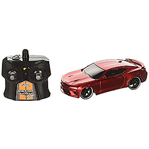 Jada Toys Bigtime Muscle 7.5" 2016 Chevy Camaro SS Remote Control Car RC 2.4GHz Red, Toys for Kids and Adults, Candy Red (97779)