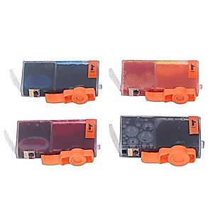 Hilitand 4Pcs Printer Cartridge Standard Size Printing Ink Cartridge Print Ink Cartridge for Office Print Photos, Test Papers, Documents