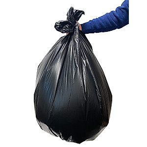 Reli. SuperValue 65 Gallon Trash Bags | 60 Count | Made in USA | Heavy Duty | Black Multi-Use Garbage Bags