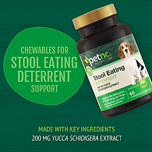 PetNC Natural Care Stool Eating Deterrent Chewables for Dogs, 60 Count