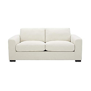 Stone & Beam Westview Love Seats, 76'' Loveseat, Cream