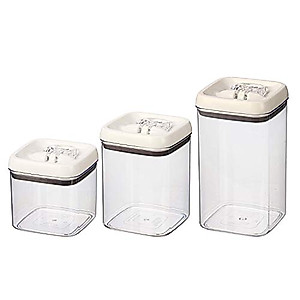 JN Better Homes & Gardens Flip Tite Food Storage Set - 3 Canisters (Square)