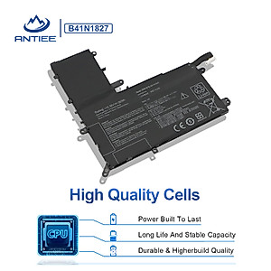 ANTIEE B41N1827 Laptop Battery for Asus ZenBook Flip 15 UM562 UX562 UX562F UX562FA UX562FAC UX562UG UX562IA UX562IQ UM562IA UM562IQ Q507 Q507IQ Q526 Q526F Q526FA Q526FAC UX562FA-AC096T AC103T AC113T