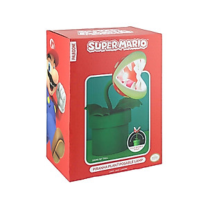 Nintendo Offical Licensed Super Mario Bros Piranha Plant LED Desk Light with Adjustable Head by Paladone, Collectible Gamer Gift Night Light