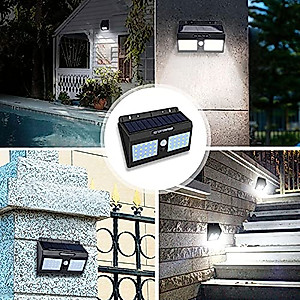 Wall Lampled Street Light Pir Motion Sensor Solar Garden Light Outdoor Waterproof Wall Lamp Solar Light for Home Garden Fence Stair asshow