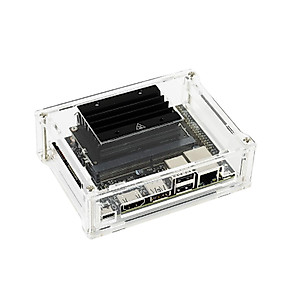 Waveshare Jetson Nano Acrylic Case Specialized for Jetson Nano 2GB Developer Kit Precise Opening Design Easy Access for GPIO and Camera Port