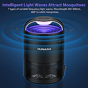 DUNAGA Fly Traps Indoor, Fruit Fly Traps, Gnat Traps, Mosquito Traps, Insect Traps Indoor with 10 Sticky Glue Boards, Black