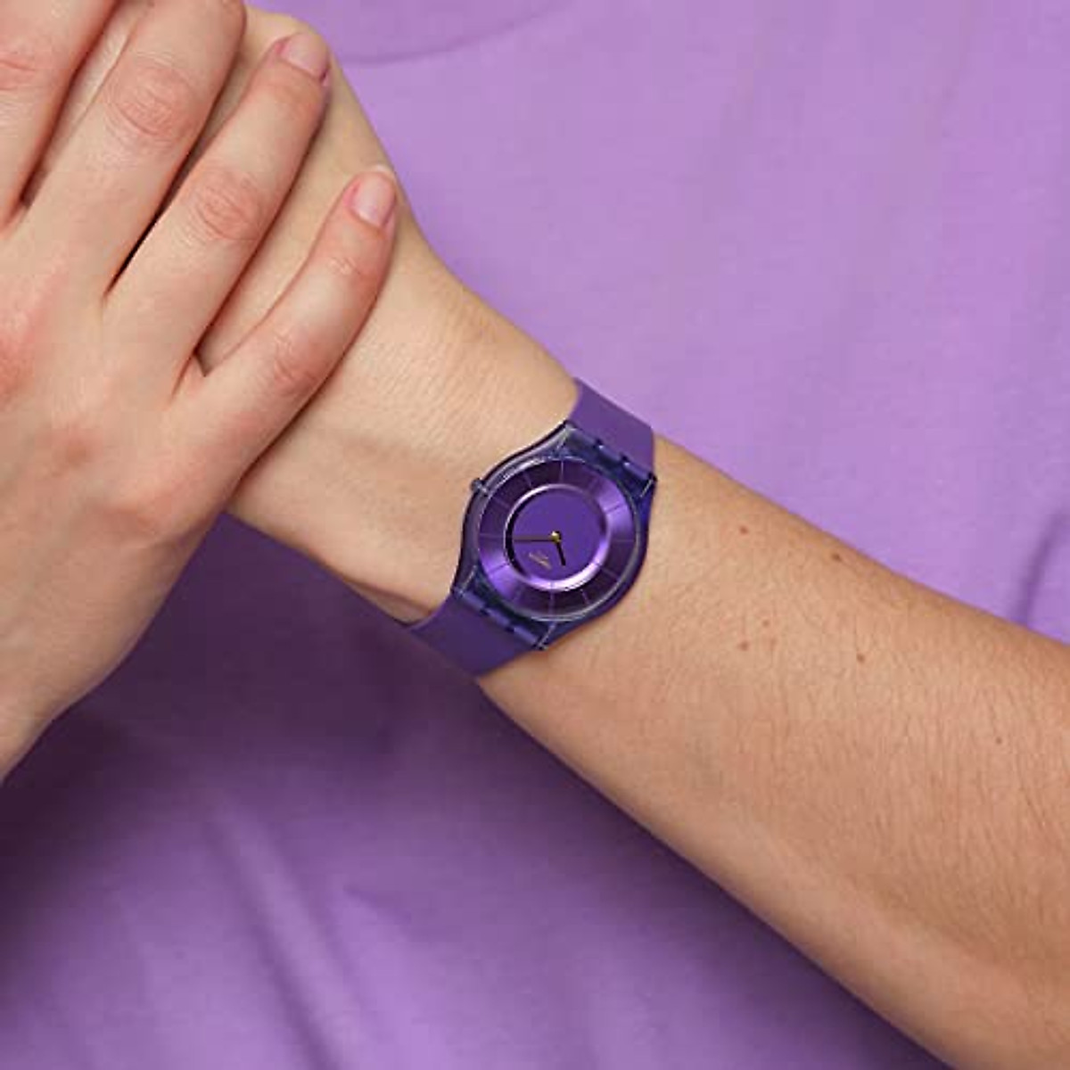 Swatch PURPLE TIME Unisex Watch (Model: SS08V103)