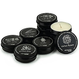 Tea Light Candle Collection Handcrafted with Organic Coconut Wax and Essential Oils (Desert)