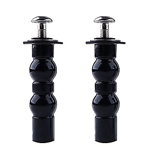 Toilet Seat Hinge Screw Compatible with TOTO Toilet, Expanding Rubber Bolt Top Nuts Set for Top Mount Toilet Seat Tightening Kit Replacement,Toilet Seat Blind Hole Fixing Kit for TOTO Toilets,2 Pack