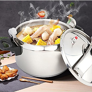 25 Quart olla de presion grande & stainless steel pressure cooker & large steamer cooking pressure canners,safety lock Explosion-proof,Suitable for All Hob Types,ollas de presión para cocinar