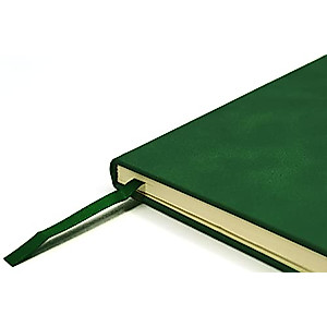 Silvine A6 Executive Hardback Notebook/Journal Green. 160 Lined Pages of 90gsm Premium Ivory Paper
