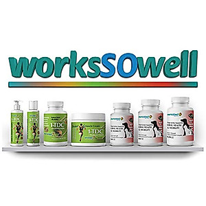 WorksSoWell 1TDC Dual Action Natural Support – 120 Twist Off Soft Gels | Delivers 4 Health Benefits for Dogs & Cats | Supports Oral, Hip & Joint Health, Muscle & Stamina Recovery, Skin & Coat Health