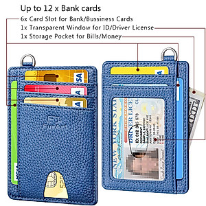 FurArt Slim Minimalist Wallet, Front Pocket Wallets, RFID Blocking, Credit Card Holder for Men & Women