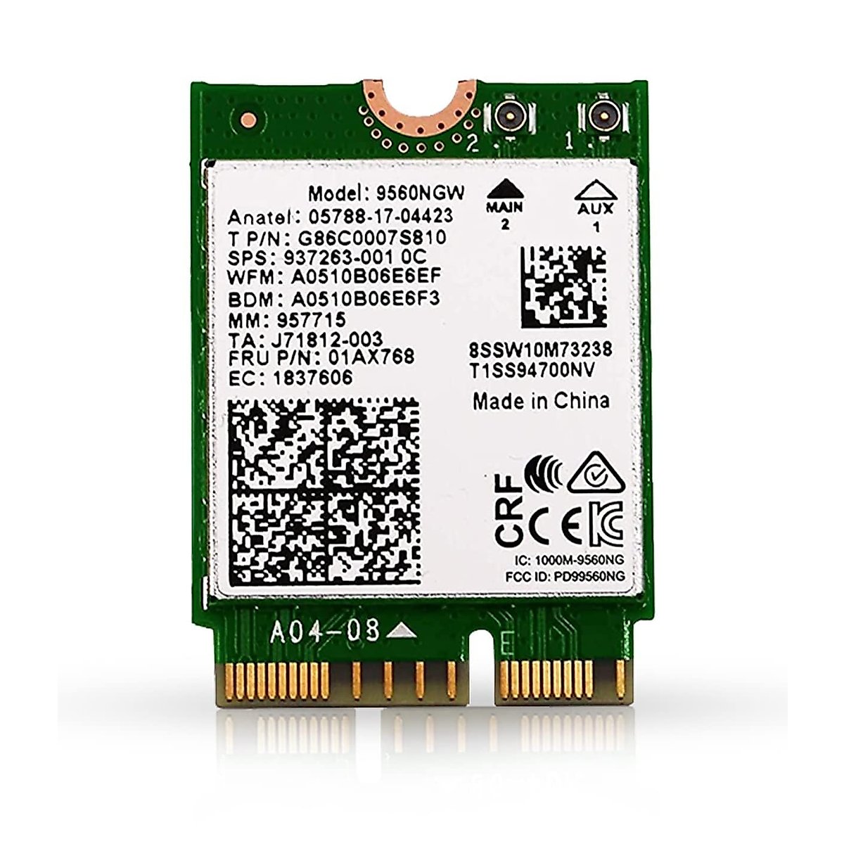 HighZer0 Electronics AC 9560 CNVio Legacy WiFi Adapter for PC | WiFi 5 Dual Band 802.11ac | Up to 1.73 Gbps | Supports Bluetooth 5.1 Windows & Linux | Requires 8-9th Gen Intel CPU | 9560NGW (AC9560)