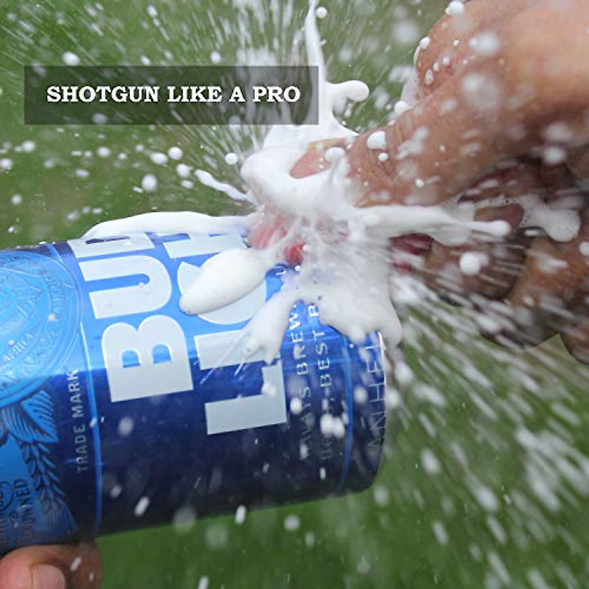 Beer Shotgun tool bottle opener keychain - 2 pack - Black - beer bong shotgunning tool - great for parties, party favors, gift, drinking accessories