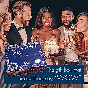 Luxe England Gifts Royal 40th Birthday Gift Basket for Women - Luxury 40th Birthday Gifts for Women Designed in Britain – High-end Unique 40th Birthday Gift Box for Women Friend, Wife, Mom, Sister