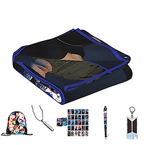 BT Throw Blankets Gift Set Merch Keychain Bag Lanyard Bracelets Posters Living Room Luxury Gift Bedroom 40 x 60 inch Blanket Merchandise