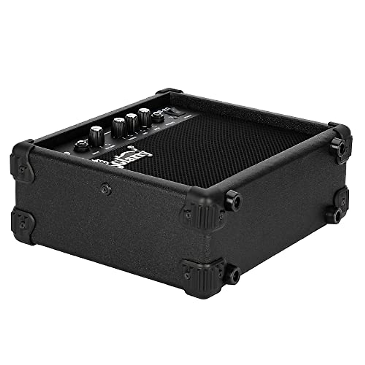 GLARRY Electric Bass Combo Amp, Portable Tube Amp with Headphone MP3 Input, 20W Practice Bass Guitar Amplifier Speaker Accessories with Bass, Volume, Treble, and Middle Controls