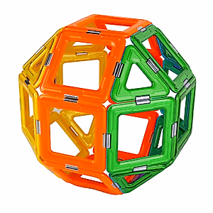 GeoSmart GeoSphere 31-Piece GeoMagnetic STEM Building Set with Spinner
