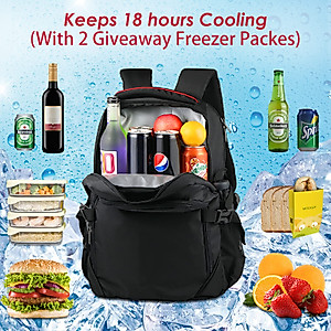 OUTXE Cooler Backpack 22L Insulated Cooler Bag for 15.6" Laptop Lunch Backpack for Work School Daily Backpack