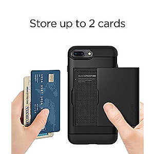 Spigen Slim Armor CS Designed for iPhone 8 Plus Case (2017) / Designed for iPhone 7 Plus Case (2016) - Black
