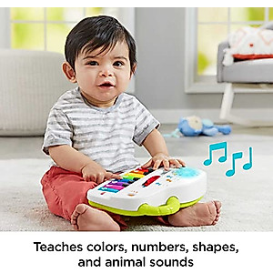 Fisher-Price Laugh & Learn Baby Toy Silly Sounds Light-Up Piano With Learning Content & Music For Ages 6+ Months