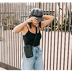 Agoz Crossbody Handbag Cell Phone Purse Wallet Sling Shoulder Bag Strap for iPhone 14 13 12 11 XS MAX XR 8, Samsung S22 S20 S10 Plus,S21,Note 20 10, S9,S8, Google Pixel 7 6 6A 5 4A, LG Stylo 6 (Black)